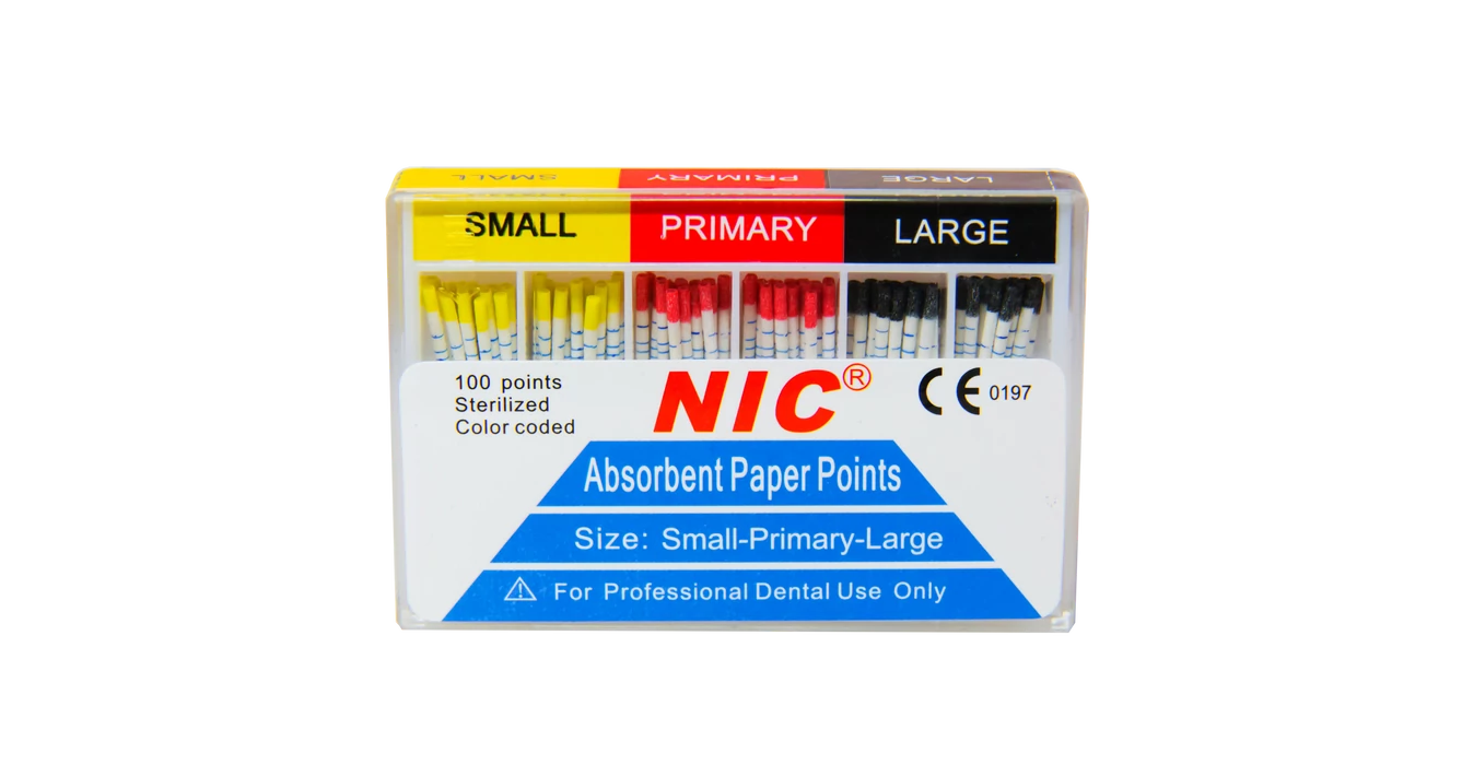 PAPÍR Points - W-file (Waveone) 100 db-os, steril, színjelzett, S-P-L ...