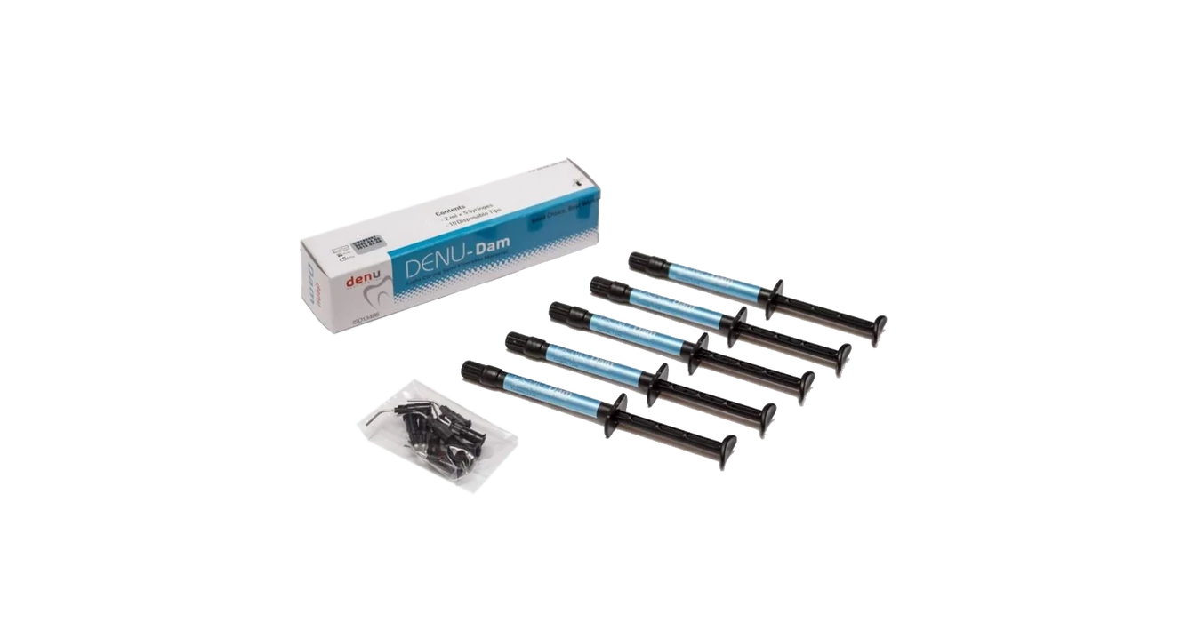 DENU Dam (1syr+2tip), folyékony kofferdam, ínyvédő, (1.2ml) + 2 kanül ...