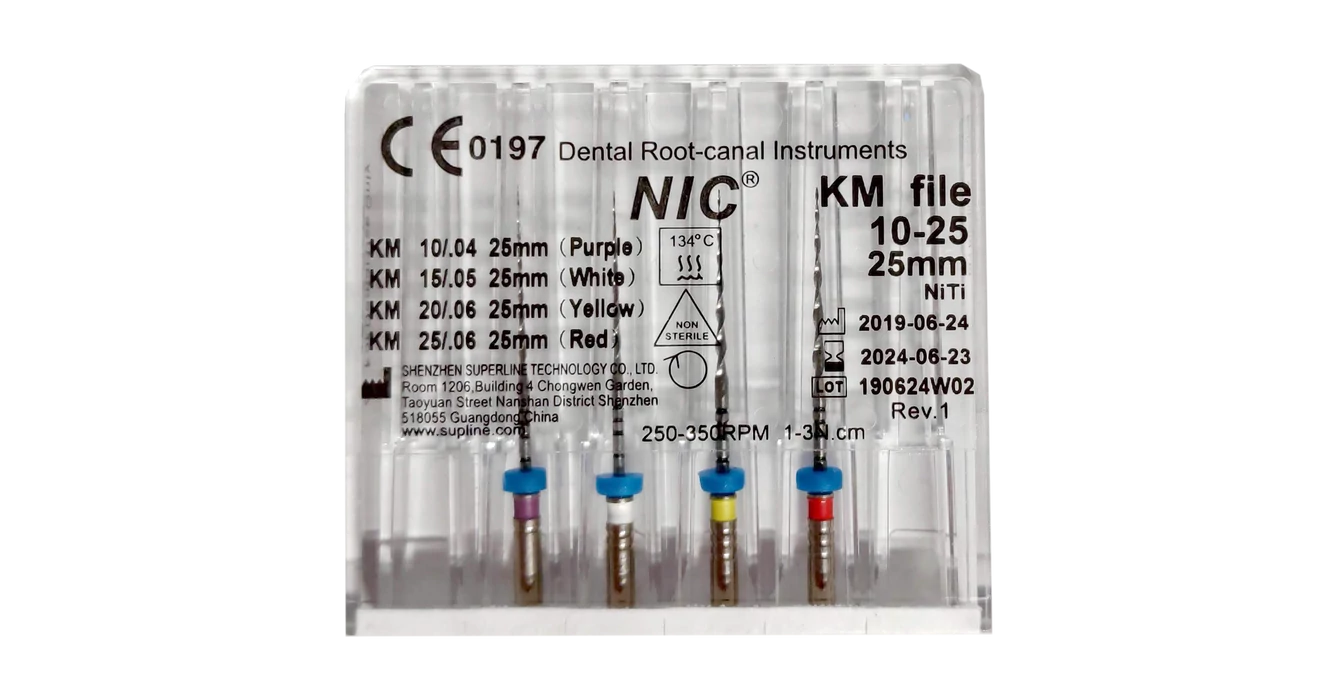 Km files ( MTWO), 25 mm, 10-25#, set, 4 db gépi tű – Most: 14.850 Ft