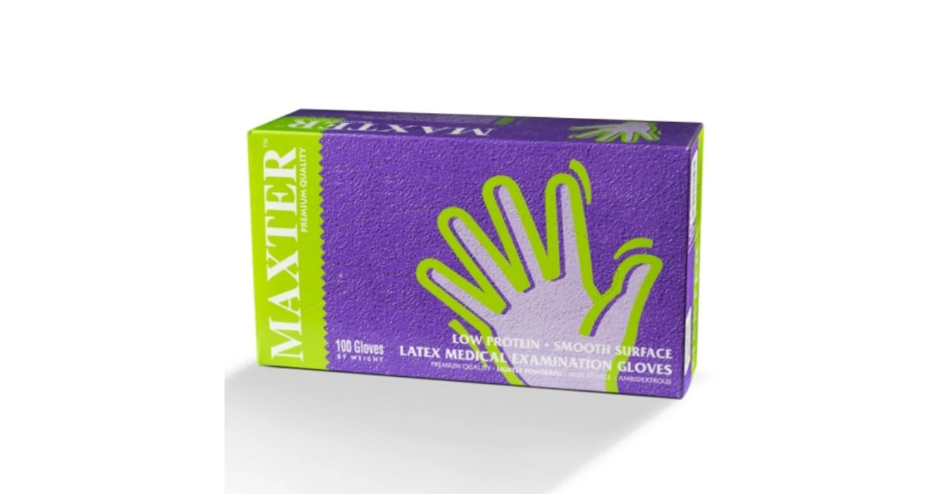 MAXTER™ Latex Orvosi Kesztyű, púderezett, fehér — 100db (ár :1.990 Ft ...