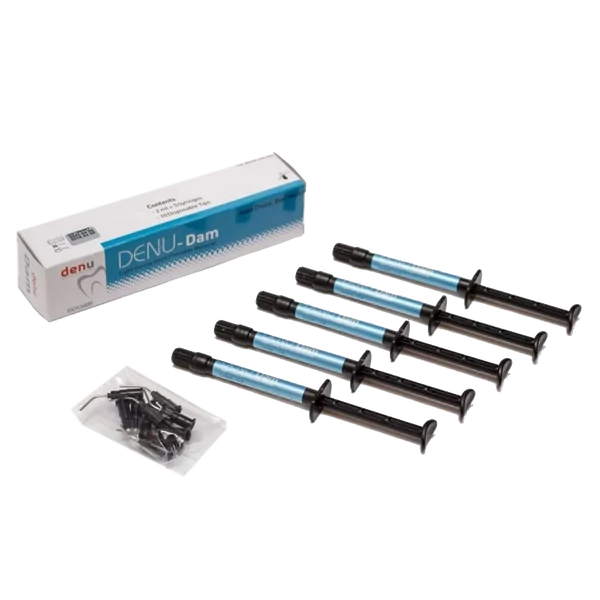 DENU Dam (1syr+2tip), folyékony kofferdam, ínyvédő, (1.2ml) + 2 kanül ...